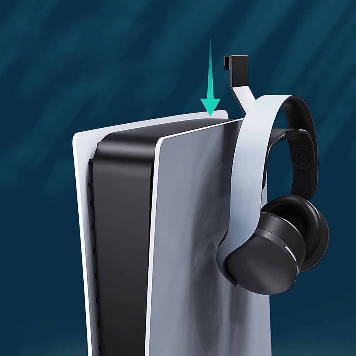 balikha Headphone Holder Game Controller Stand Mount Hanging Hooks for PS5 Host