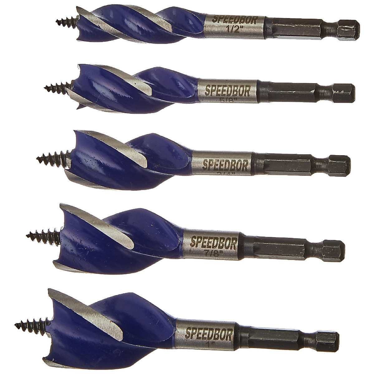 Speedbor 1877240 Irwin Tools Max Wood Drilling Bits, 4-Inch, 5-Piece