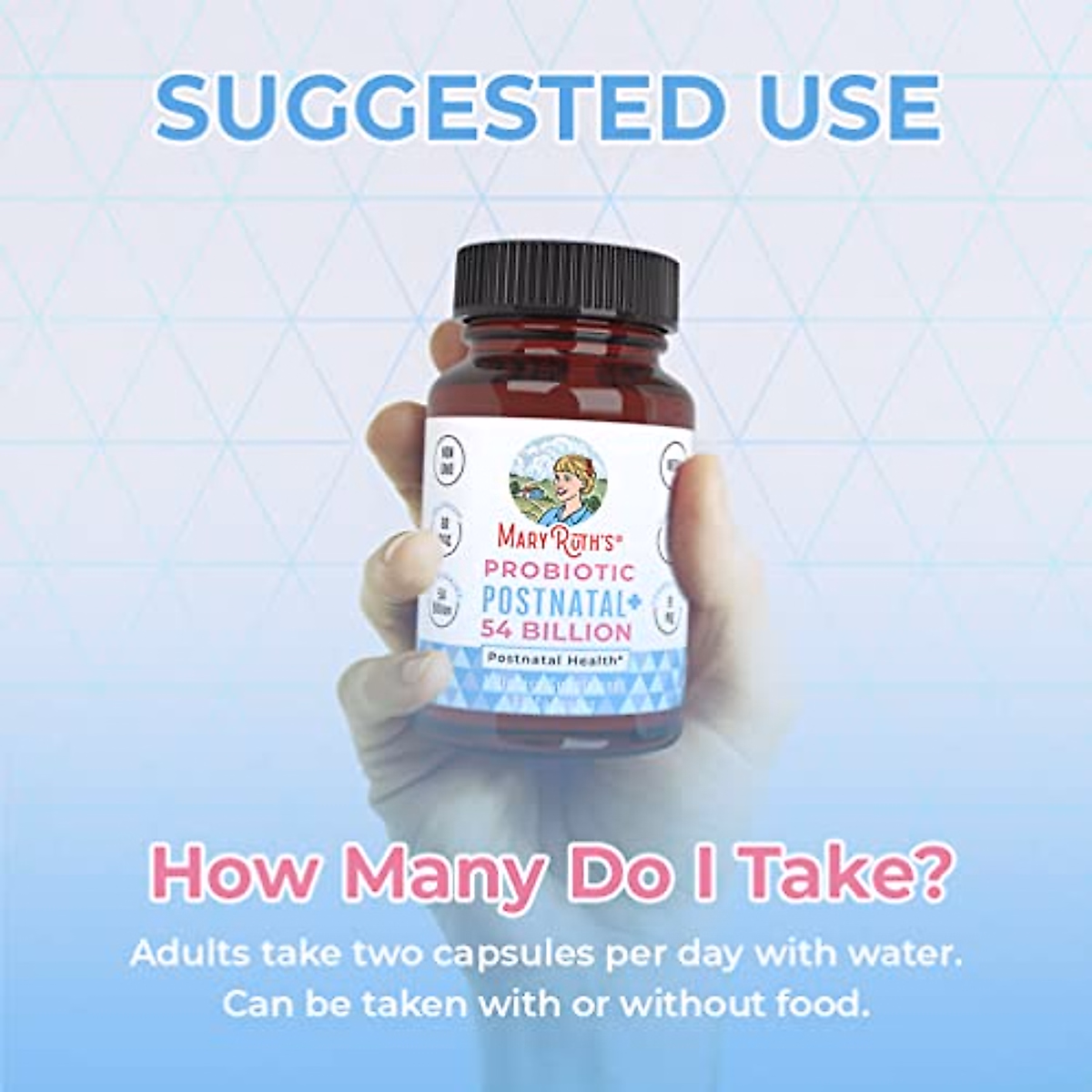 Vegan Postnatal Probiotic by MaryRuth's - Capsules Loaded with Essential Nutrients for Breastfeeding Moms - Nursing Probiotics with Vitamins, Minerals & Antioxidants for Mother & Child - 30 Servings