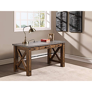 Martin Furniture IMJA384 54” Writing Desk, Brown