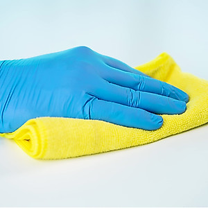 GMG SINCE1988 Disposable Nitrile Gloves, Powder-Free, Latex-Free Safety Glove for Cleaning, Food Handle, or Automotive(Medium Size, 100 Pack)