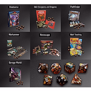 DND Dice Set Dice Set for Dungeons and Dragons Sharp Edge DND Dice Resin DND Dice Polyhedral Dice Set DND Dice Set Sea Magic