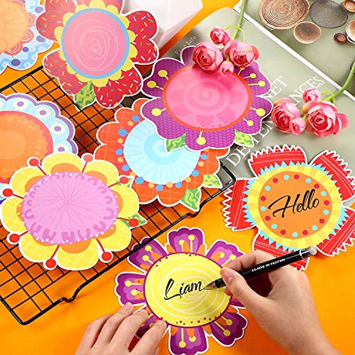 Springtime Flower Cut-Outs for Classroom & Party Decor