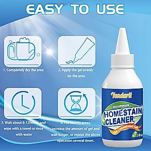 Home Remover Gel, 10 Fl Oz Remover for Washing Machine Refrigerator Strips, Household Front Load Washing Machine Cleaner, Cleaner For Tiles Sealant Bathroom Cleaning Home Sinks Grout Cleaner (5 Floz)