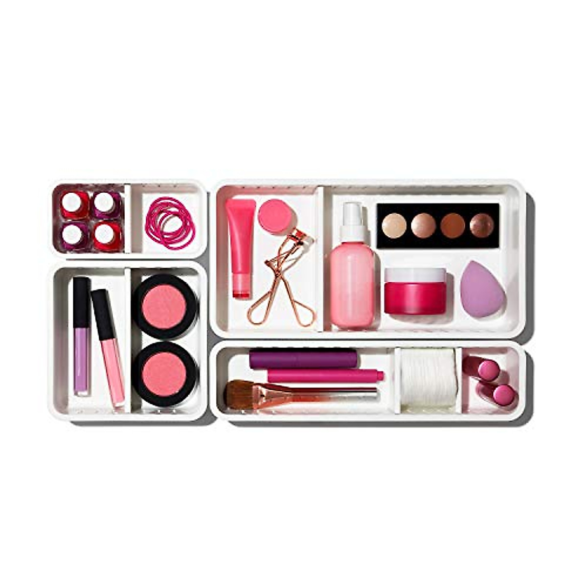 OXO Good Grips 4-Piece Complete Adjustable Drawer Bin Set with Removable Dividers