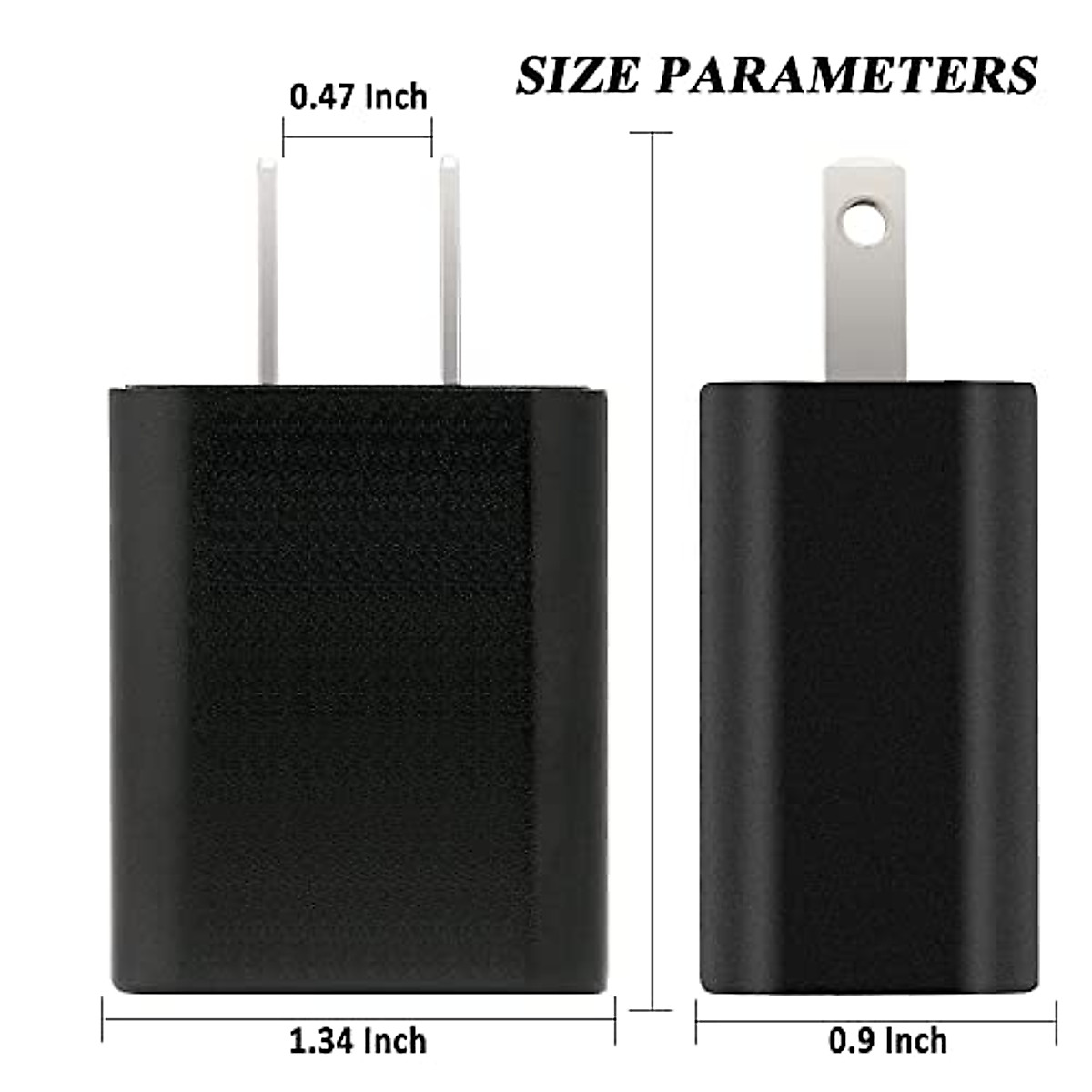 Dacheng xiaochen Micro USB Wall Charger, 5V 1A Power Supply Adapter with 1.5m Android Charger Cable, UL Certified Plug Compatible Phone Kindle and Bank, Black