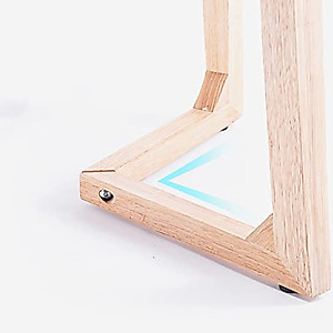 Large Dining Table, Solid Wood Kitchen Tables 120cm Oval Side Table with V-shaped Legs Sturdy Coffee Table for Cafe, Dining Room and Office, Easy Assemble(Size:120 * 57 * 60CM,Color:C)