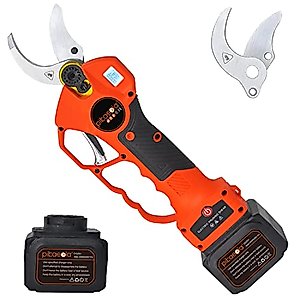 Pikasola Electric Pruning Shears, Cordless Pruner with (1.6 Inch) Diameter, Electric Pruner Include Finger Protection Function, Battery Pruner for Tree Branch, Garden.