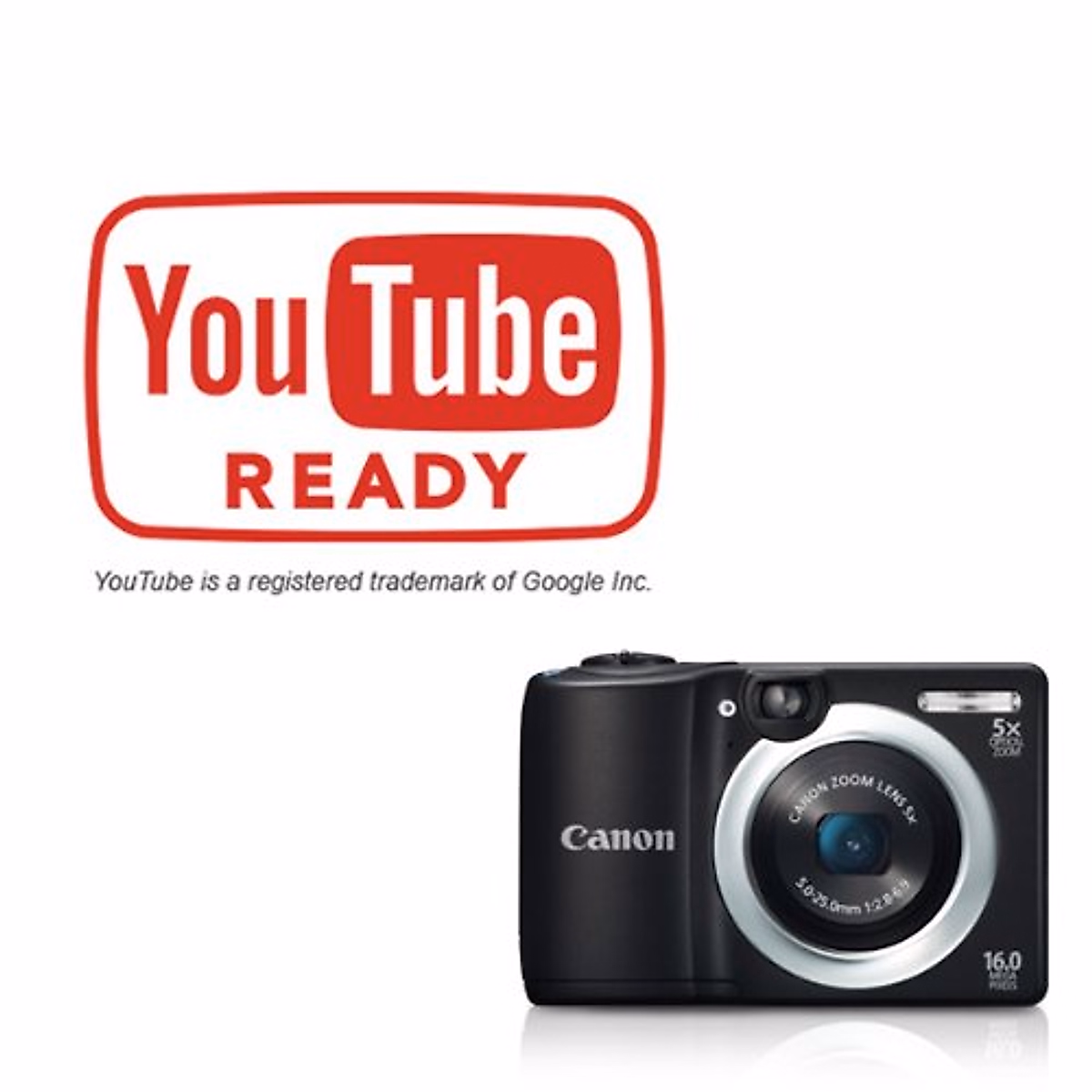 Canon PowerShot A1400 16.0 MP Digital Camera with 5x Digital Image Stabilized Zoom 28mm Wide-Angle Lens and 720p HD Video Recording (Black) (OLD MODEL)
