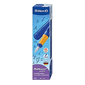 Pelikan Pelikano Jr. Fountain Pen, Left-Handed, Medium Nib, Blue, 1 Pen, 940916