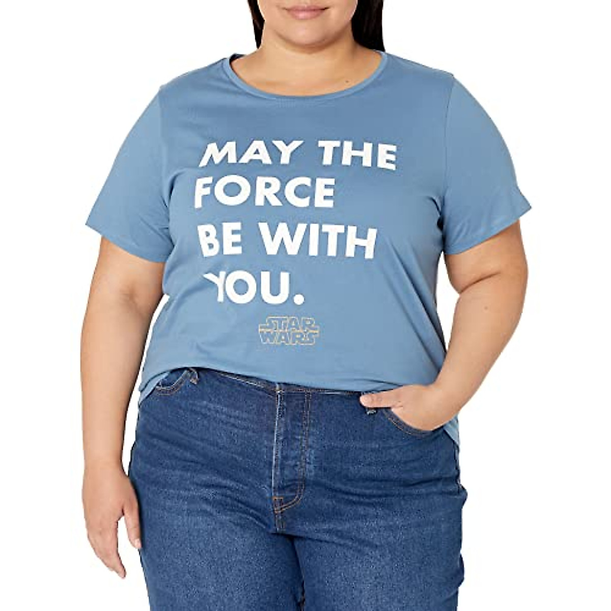 Amazon Essentials Disney | Marvel | Star Wars | Princess Women's Short-Sleeve Crew-Neck T-Shirts (Available in Plus Size), Pack of 2, Star Wars Force, 3X