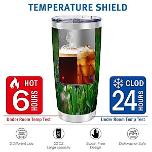 Jesmacti 20Oz Womens Tumbler Carpet Bugleweed Common Bugleweed Ajuga Reptans Blue Weed Flower Spikes Spring Focus Flowers Modern Tumbler Travel Mugs Insulated for Hot and Cold for Office