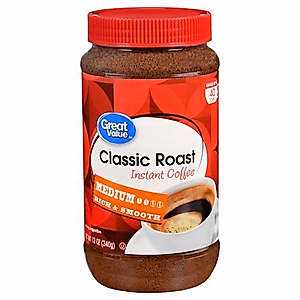 Classic Roast Instant Coffee, Medium Roast, 12 oz