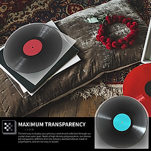BUBM 50 pieces Inner LP Vinyl Record Sleeves Antistatic – 12 Inch Protective Vinyl Cover Sleeves