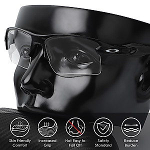 BLAZERBUCK Replacement Nose Pads Nose Piece for Oakley Flak 2.0/Flak 2.0 XL/Flak 2.0 Asian Fit/Flak XS/Flak XXS Sunglasses - Black