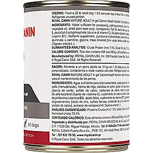 Royal Canin Canine Health Nutrition, Mature Adult In Gel Canned Dog Food, 13.5 oz Can (Case of 12)