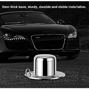 2pcs Private Car Parking Stainless Steel Security Posts,Private Car Parking Space Lock,Easy to Install to Protect Your Parking Space(650×76mm/25.5×3in)