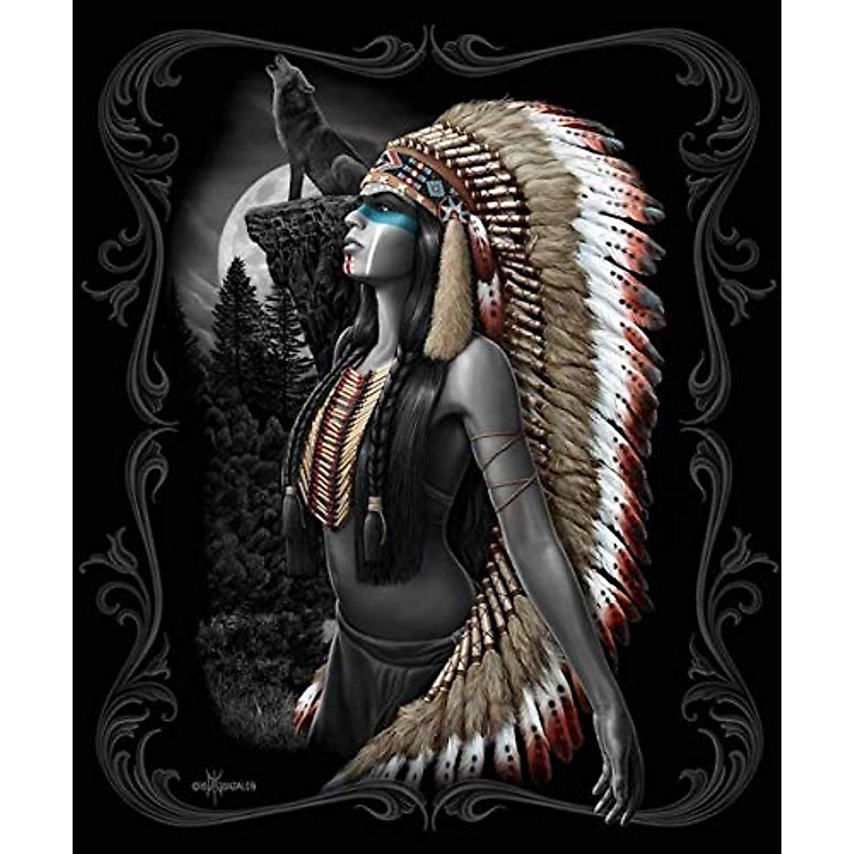 DGA Licensed Queen Size Blanket, Original American, Monroe (Essence)