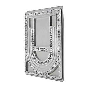 Nofaner Bead Design Board, Bead Board Necklace Beading Jewelry Organiser Tray Design DIY Craft Tool, Necessary Tool for Professional to String Beads