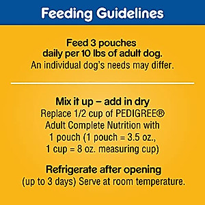 PEDIGREE CHOICE CUTS IN GRAVY Adult Soft Wet Dog Food 24-Count Variety Pack, 3.5 oz Pouches