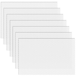 Refrigerator Liners, 12" x 17.7" Fridge Liner Washable Refrigerator Mats, Home Kitchen Gadgets Accessories Organization Must Haves for Freezer Glass Shelf Shelving Drawers Cupboard Cabinet - 7 Pack