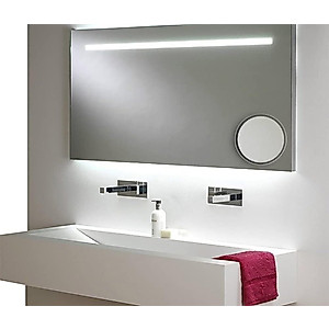 Mavoro Magnifying Mirror with Suction Cups - Triple Suction Cup Stick on Mirror with 10X Magnification. Portable Travel Makeup Mirror, Magnified Cosmetic Mirror