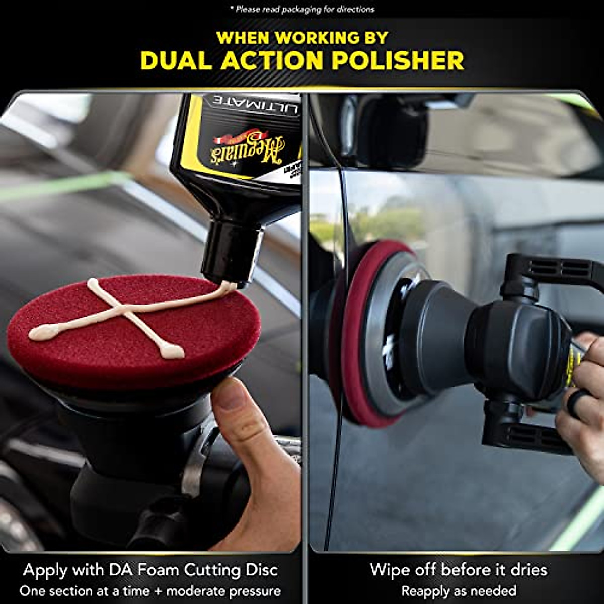 Meguiar's Ultimate Compound, Car Compound Restores Paint and Car Shine, Easy to Use Paint Scratch Removal for Cars with Super Micro-Abrasive Technology, 20 Fl Oz Bottle