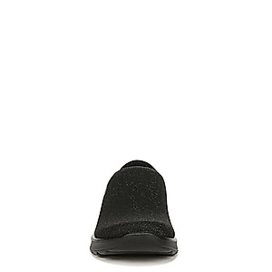 BZees Womens Take It Easy Sneaker Black Shimmer 8.5 M