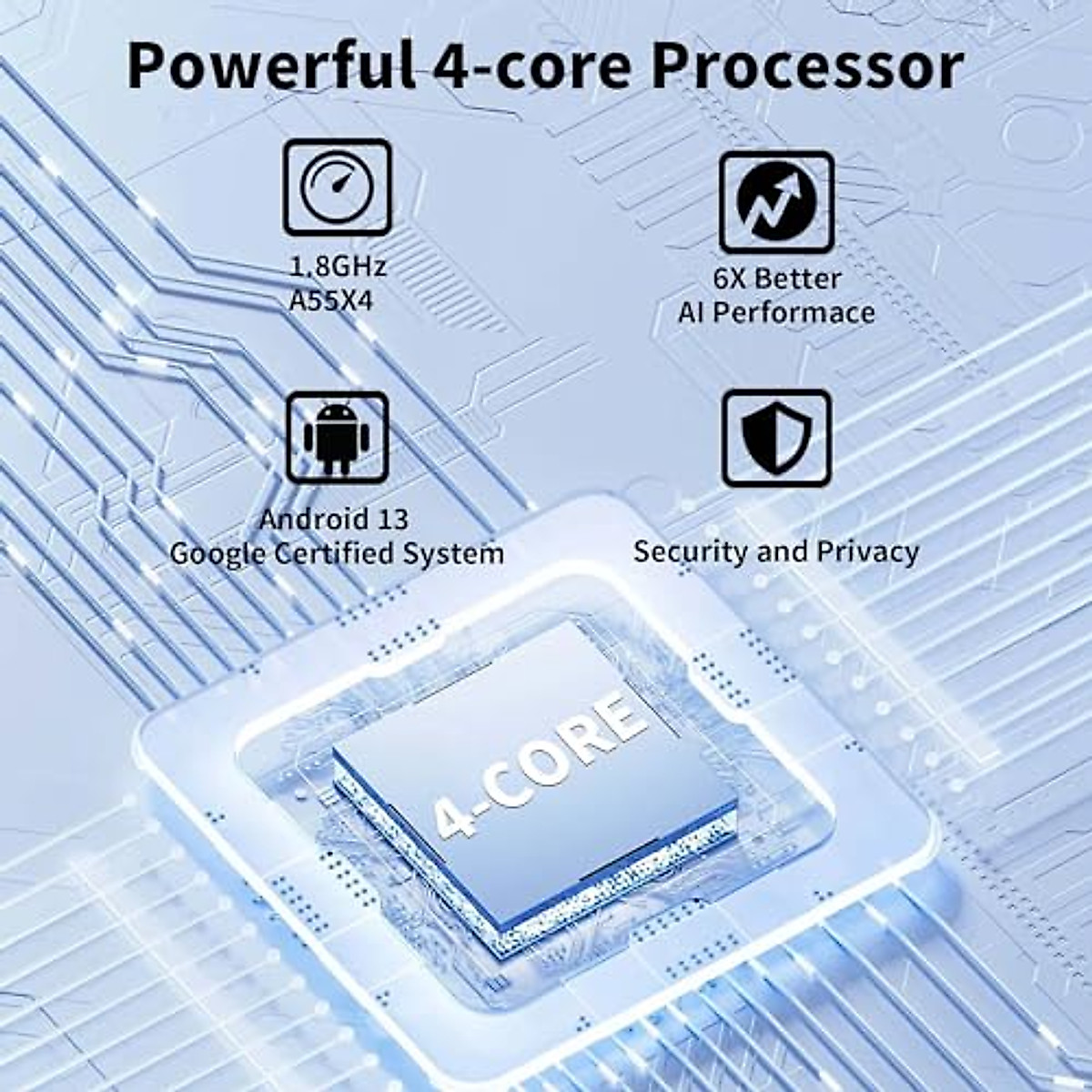 Kids Tablet, Android 13 Tablet, 10 inch 4GB+64GB+512GB Expand, Parental Control, HD Eye-protection Touchscreen Display, 6000mAh Battery, Dual Camera, Bluetooth, WiFi Tableta with Kids Educational APPs