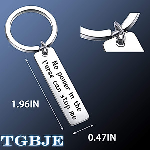 TGBJE Inspirational Gift No Power In The Verse Can Stop Me Keychain Firefly inspired Gift Firefly Fans Gift Serenity Keychain (Inspirational Gift)