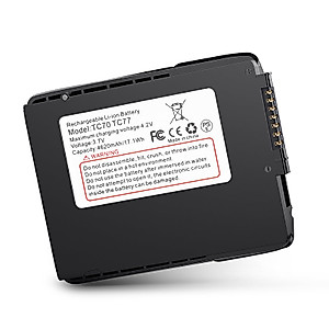 4620mAh TC77 Battery Replacement for Zebra Symbol Motorola TC70 TC72 TC75 TC77 TC700h TC700k TC720l TC75x TC75EK TC75AH TC75GK TC700H TC700K TC77HL BT-000318 Wireless Barcode Scanner
