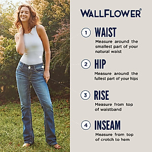WallFlower Women's Sassy Skinny High-Rise Insta Soft Juniors Jeans (Standard and Plus), Riverton, 13