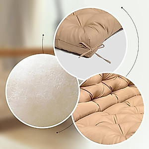 Porch Swing Cushions, Swing Cushions for Outdoor Furniture, Non-slip and Easy-to-Clean Replacement Cushions for Outdoor Swing, Available for 2-3 Persons (48×40,Peacock Blue)