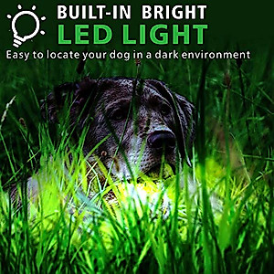F-color Dog Training Collar 2600FT Dog Shock Collar for Large Medium Small Dogs Breed with 4 Modes Light Beep Vibration Shock Waterproof Rechargeable Shock Collar for 3 Dogs