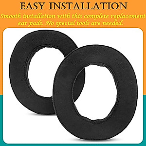 TaiZiChangQin Ear Pads Memory Foam Cushion Replacement Compatible with Focal Clear / Clear MG / Elegia / Utopia / Stellia / Elex / Celestee Headphone ( Velour Earpads )