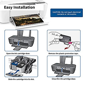 245XL 246XL Combo Pack for Canon Ink Cartridges 245 and 246 PG245 CL246 XL 243XL 244XL to PIXMA TS3322 TR4522 MG2522 MX490 MX492 TS3100 TR4520 TS3300 TR4500 MG2500 TS3320 TS3122 Printer Black Color