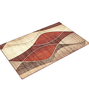 Unique Loom Autumn Collection Area Rug - Plantation (5' 1" x 8' Rectangle, Multi/ Beige)