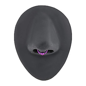 Painful Pleasures 14g Titanium Captive Bead Hinged Clicker Ring — Price Per 1-12mm ~ 15/32" with 4mm Ball