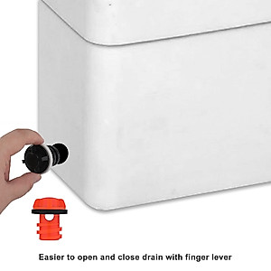 2 Pack Cooler Drain Plug, Replacement Cooler Drain Plug Compatible with Yeti's Line of Roadie, Tundra, and Tank Coolers Fit for ORCA Coolers (Black, Orange)