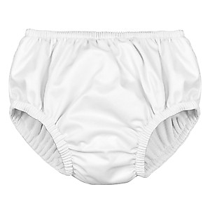 i Play. by green sprouts Reusable Swim Diaper (2pk) | No Other Diaper Necessary, UPF 50+ Protection White Pull On 6 Months