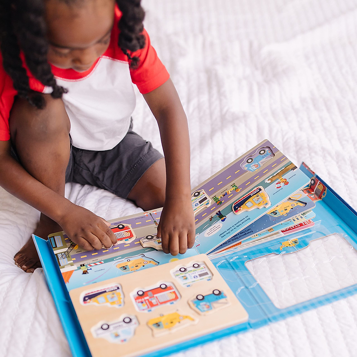 Melissa & Doug Book & Puzzle Play Set: On The Farm