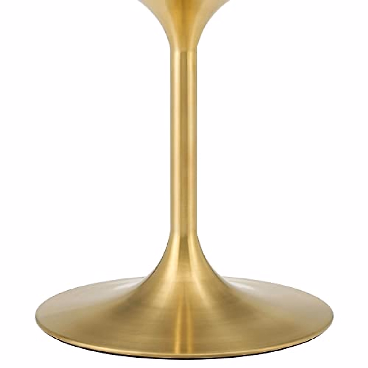 Modway Lippa Oval Artificial Marble 78" Dining Table, Gold Black