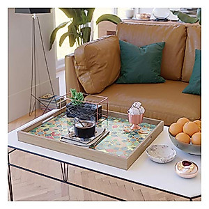 Society6 Gilt & Glory - Colorful Moroccan Mosaic by Micklyn Serving Tray (18" x 14" x 1.75")