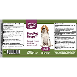 PetAlive PPRP001 ProsPet Drops for Pet Prostate Health, (60ml)