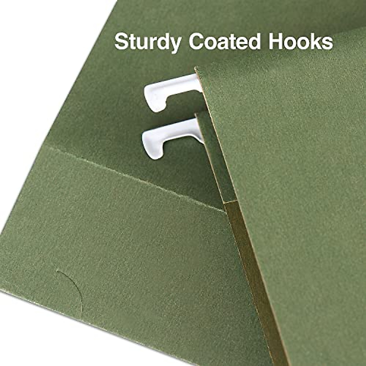 Staples 418376 Hanging File Folders Bx Bottom 3-Inch Expansion Letter Gn 25/Bx