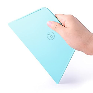 FOSHIO Wallpaper Smoothing Tool, Blue Flexible Wallpaper Squeegee Smoothing Tool for Wallpaper Smoother for Installation, Perfect for Vinyl Crafts, Smoothing Peel and Stick Wall Paper, Window Films