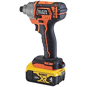 Klein Tools BAT20CD 20V Battery-Operated 1/4-Inch Impact Driver, Compact Design for Excellent Control in Tight Spaces (Tool Only)