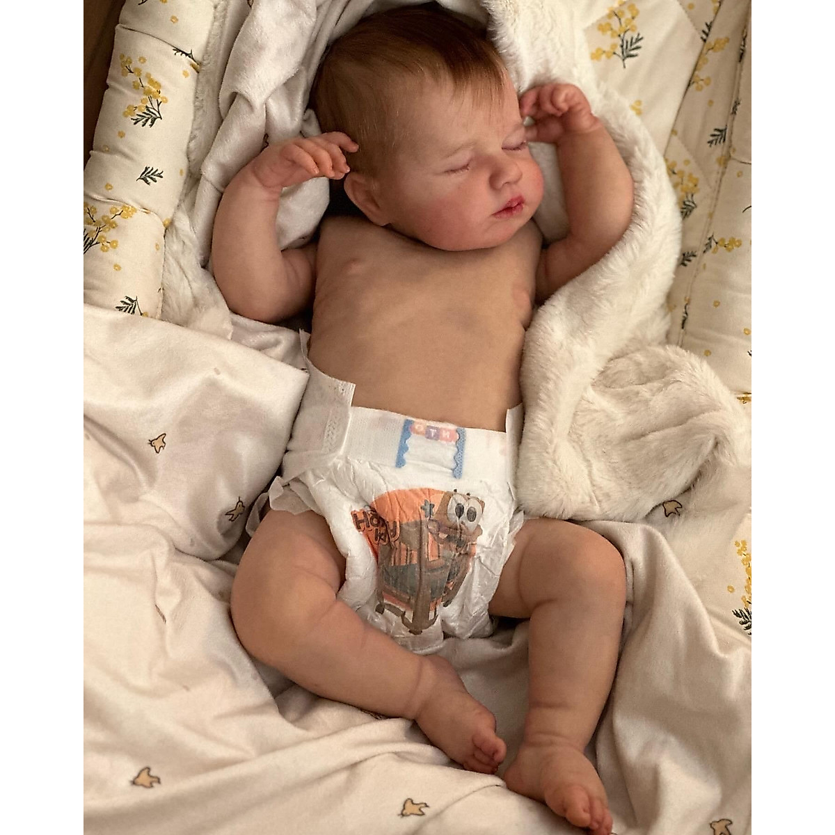 Angelbaby Reborn Baby Dolls Silicone Full Body Loulou 20inch Realistic Sleeping Newborn Boy Doll That Look Real Babies New Born Doll Waterproof Cute Handmade Visible Veins Bebe Lifelike Dolls