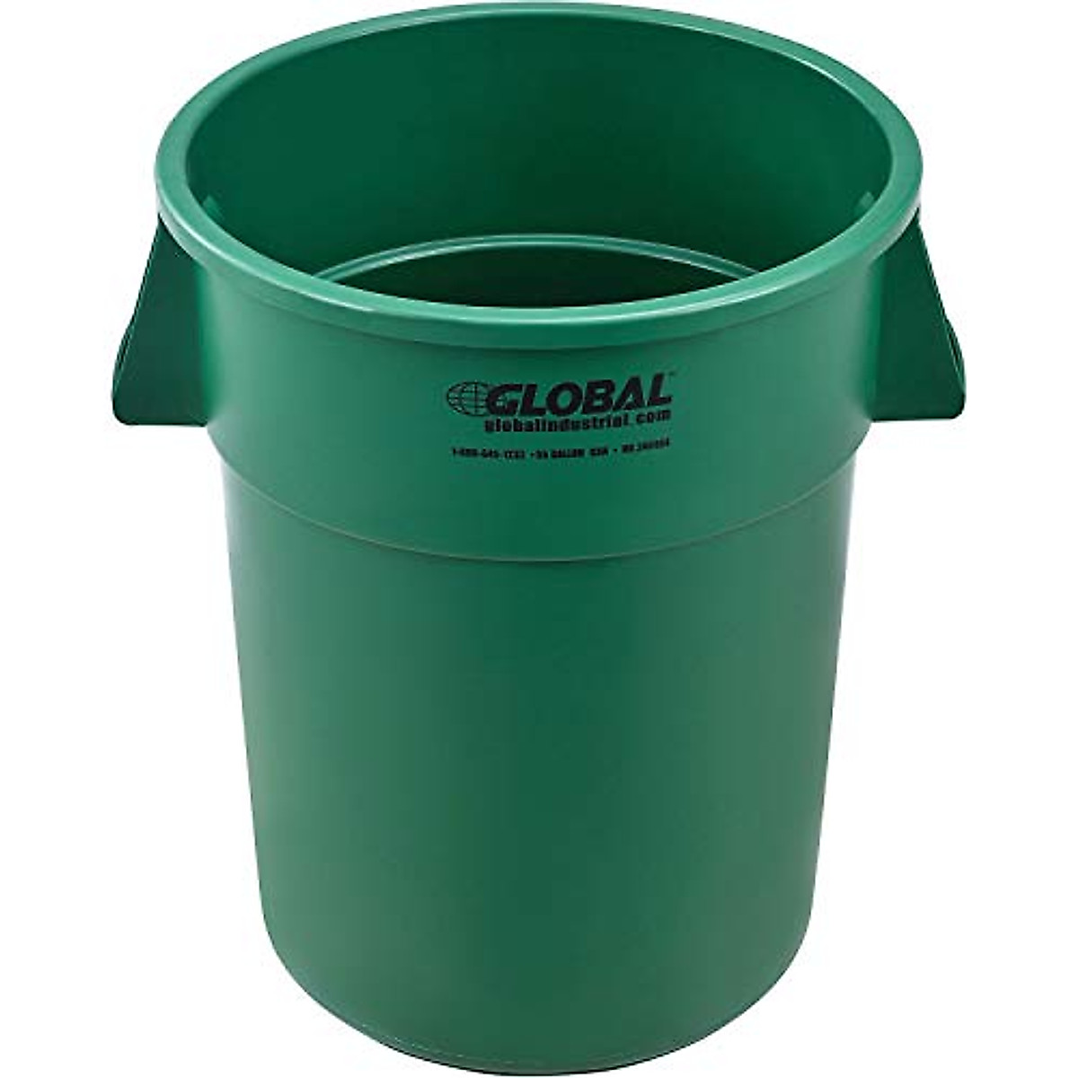 Global Industrial 55 Gallon Garbage Can, Green
