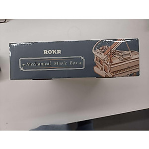 ROKR 3D Wooden Puzzles for Adults 223pcs Piano Model Kit 1:20 Scale Building Puzzles Wooden Music Box Unique Gift for Men Women Hobbies for Birthday Christmas